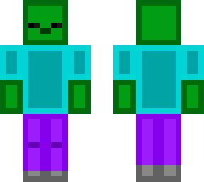 Simple Cube texture zombie | Minecraft Skin
