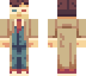 10th Doctor 3d Glasses Minecraft Skin