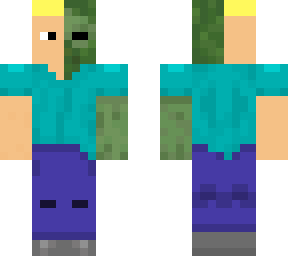 Half Zombie Half Human | Minecraft Skins