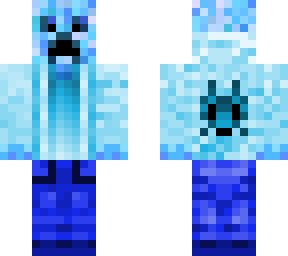 Cool Blue Creeper | Minecraft Skin