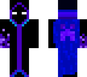 sorcerer/sorceress with purple fire | Minecraft Skin