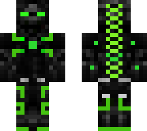 Green Neon Robot | Minecraft Skin