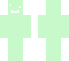 mint smiley face | Minecraft Skin