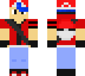 Pokemon Trainer Red | Minecraft Skin