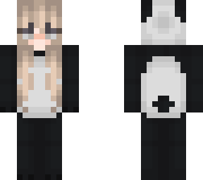 Blonde Panda Girl | Minecraft Skin