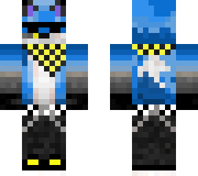 Blue Ice Fox | Minecraft Skin