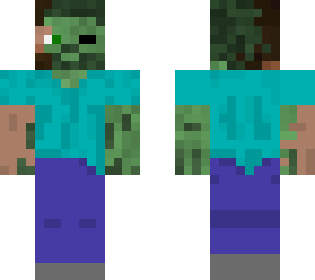 slightly more Infected Steve (With Beard) | Minecraft Skin