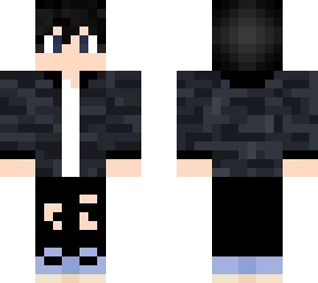 Rai Black Camo Bomber Jacket | Minecraft Skin