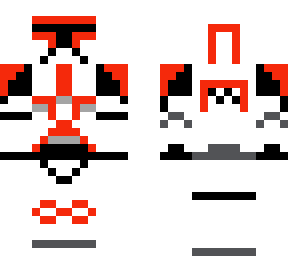 red phase one clone trooper | Minecraft Skin