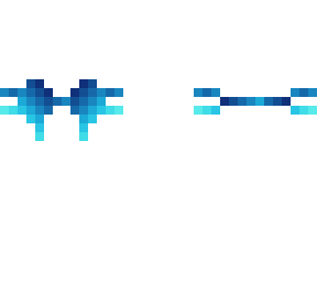 Skinny Top Base - Dark blue fade light blue | Minecraft Skin