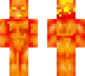The Human Torch (Johnny Storm of the Fantastic Four) | Minecraft Skin