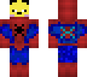 Derpy Peachu in a spider man costume | Minecraft Skin