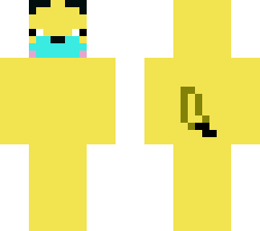 Derpy Peachu wearing a mask | Minecraft Skin