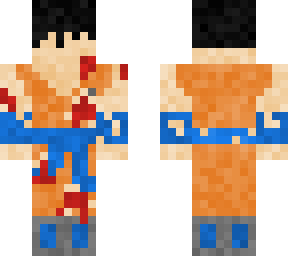Goku after fighting frieza dbs | Minecraft Skin