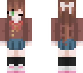 Monika Ddlc | Minecraft Skins
