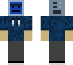 robot head with hoodie fixed | Minecraft Skin
