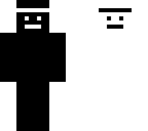 skin black and white | Minecraft Skins