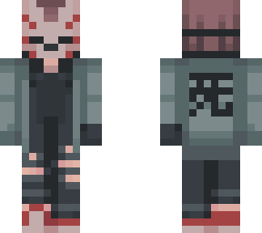 Kitsune Mask Guy, removable mask | Minecraft Skin