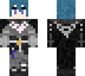 Male Byleth Fire Emblem: Three Houses (Blue Hair) | Minecraft Skin