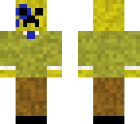 Yellow Creeper Suit Monocle Minecraft Skins