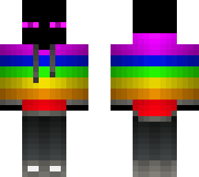 rainbow enderman | Minecraft Skins
