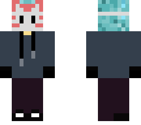 Skin with cat mask | Minecraft Skin