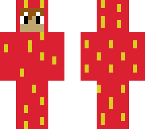 Slogoman in strawberry suit | Minecraft Skin