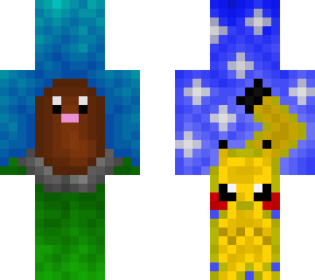 Diglett and Picachu (requests please!) | Minecraft Skin