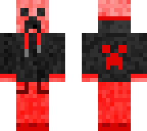 Red creeper gamer v2 | Minecraft Skin