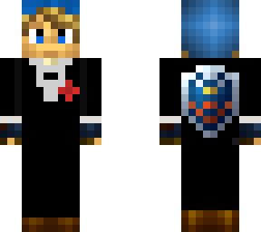 Slightly Improved Tuxedo Blue Link | Minecraft Skin
