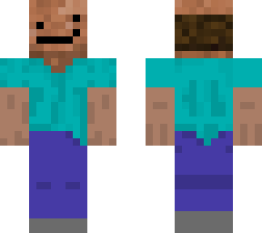 smiley face bald steve | Minecraft Skin