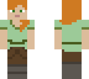 Alex Bare Bones | Minecraft Skin