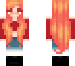 Finished Phoenix Girl | Minecraft Skin