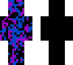 purple splatter man | Minecraft Skin