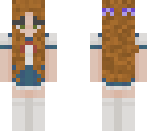 Yandere Simulator Brown Hair | Minecraft Skin