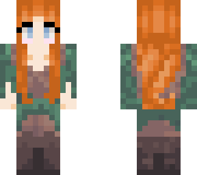 Fae/ Elf red head ginger woodland | Minecraft Skin
