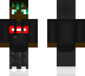 locs and hoodie | Minecraft Skin