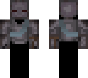 netherite armor with elytra strap and shield brace | Minecraft Skin