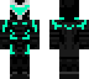 turqoise custom omega skin | Minecraft Skin