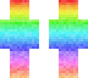 A rainbow skin | Minecraft Skin
