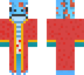 GTWS Red Wizard Robe Gecko | Minecraft Skin