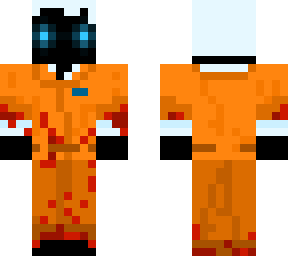 orange prisoner blue farman | Minecraft Skin