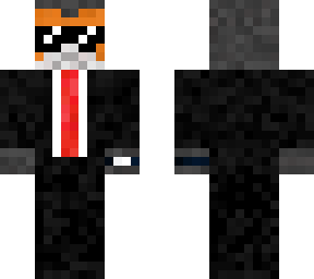 Porg with suit, smart watch and sunglasses | Minecraft Skin