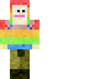 Rainbow noob | Minecraft Skin