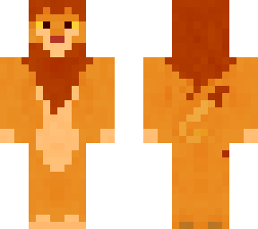 lion simba the lionking orange red yellow | Minecraft Skins