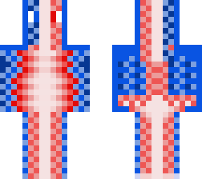 blue and red skin | Minecraft Skin