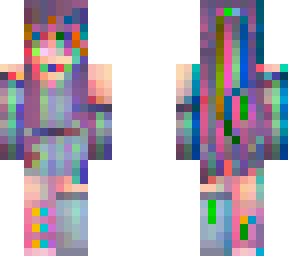 glitch girl | Minecraft Skin