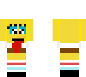 Terrified Derpy Sponge Bob | Minecraft Skin
