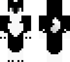 Black/White Furry | Minecraft Skin