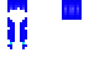 Dark Blue Hair Base | Minecraft Skin